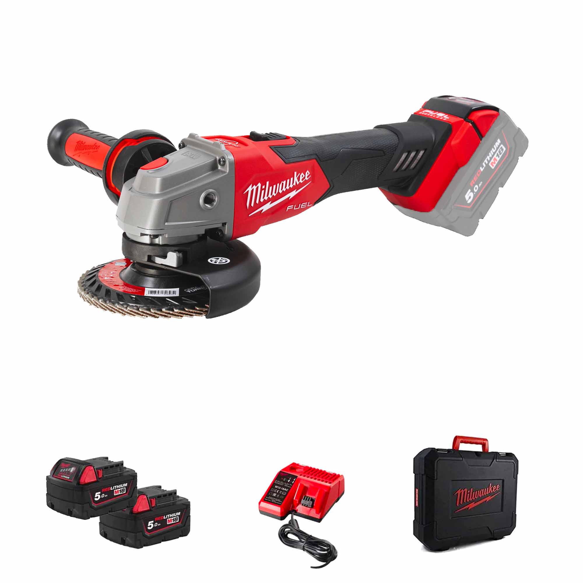Polizor unghiular Milwaukee M18 FSAG125XB-502X 18V 5Ah